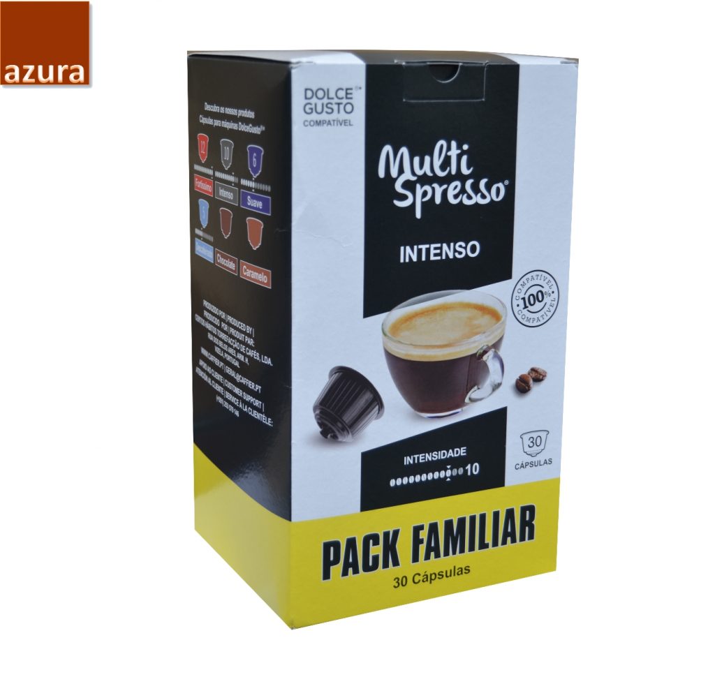 30 Capsulas café MultiSpresso (Compativel Dolce Gusto) - Azuracafes.pt